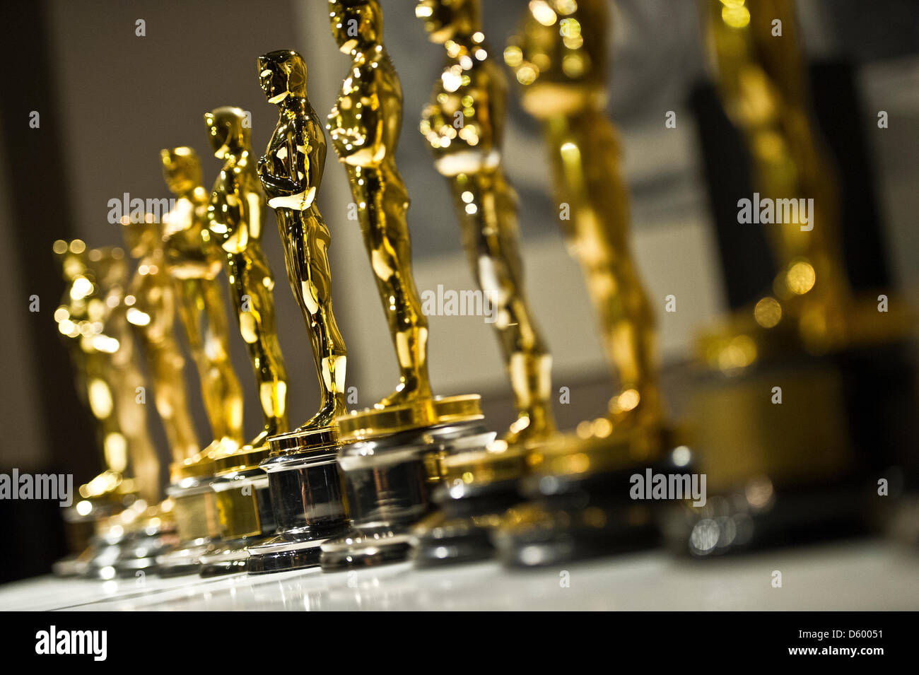 Several Oscar statues are on display at the German Movie Museum in ...