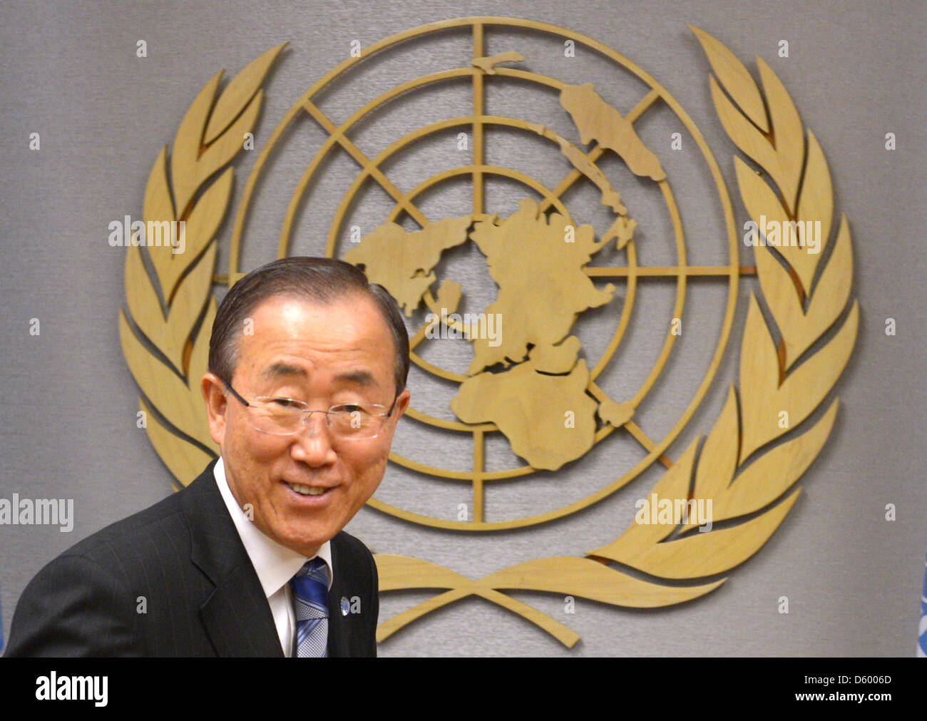 Secretary-General of the United Nations Ban Ki-moon is pictured at the ...