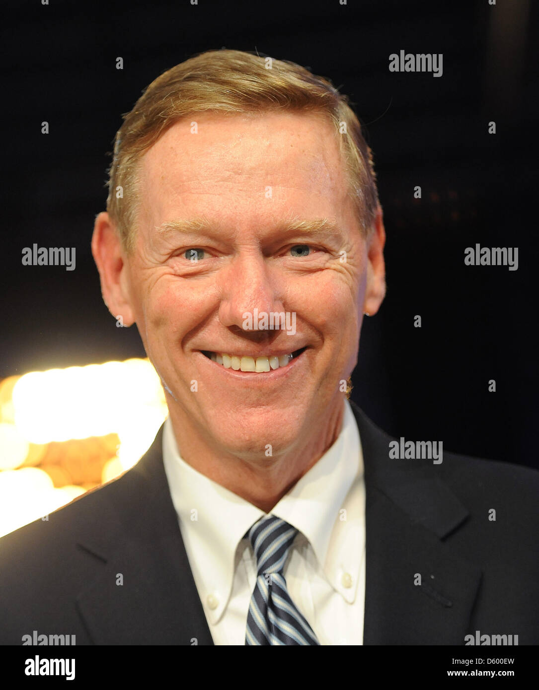 The director of Ford, Alan Mulally, arrives for the award ceremony of ...