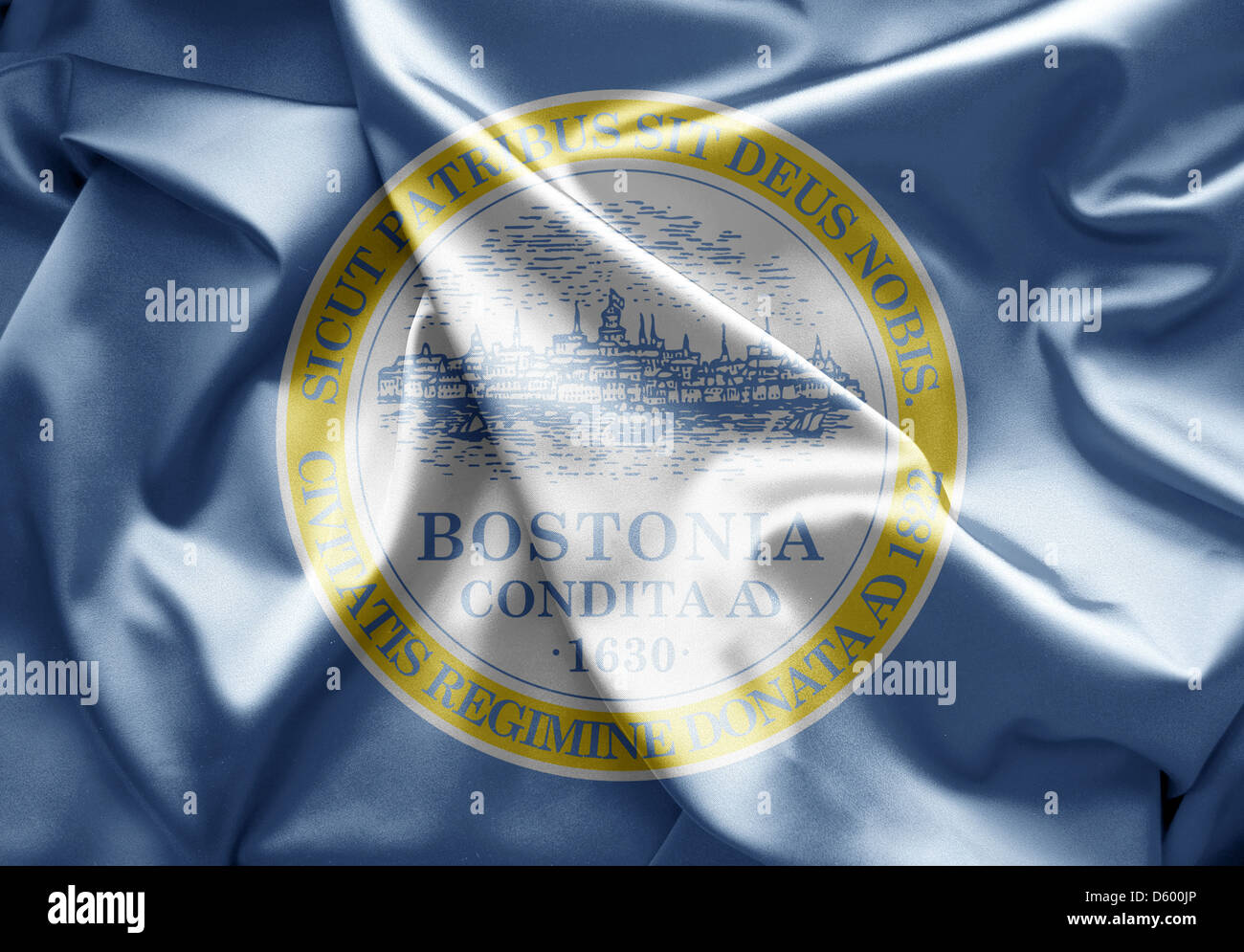 Flag of Boston Stock Photo - Alamy