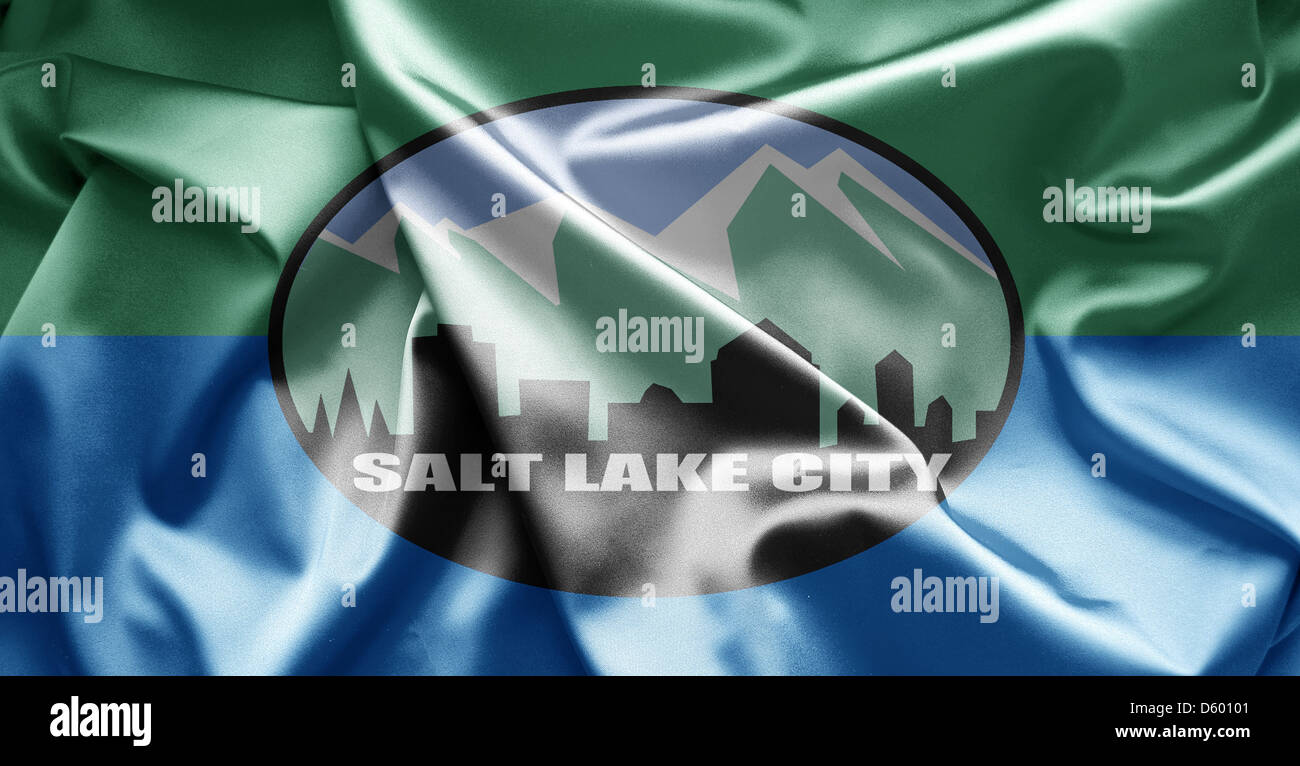Salt lake city flag hi-res stock photography and images - Alamy