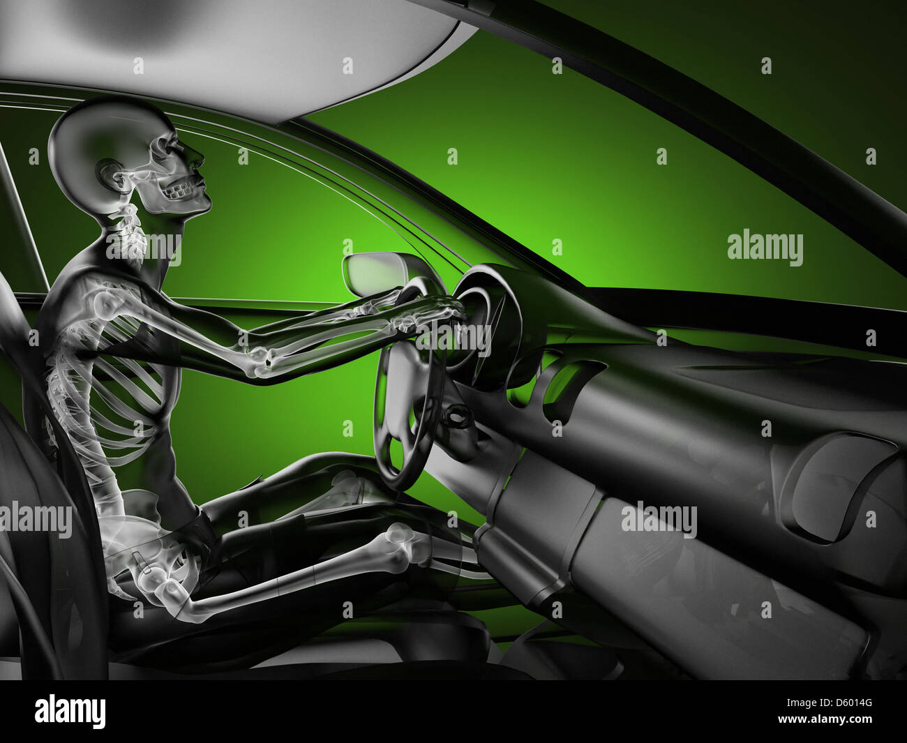 Skeleton driving car hi-res stock photography and images - Alamy