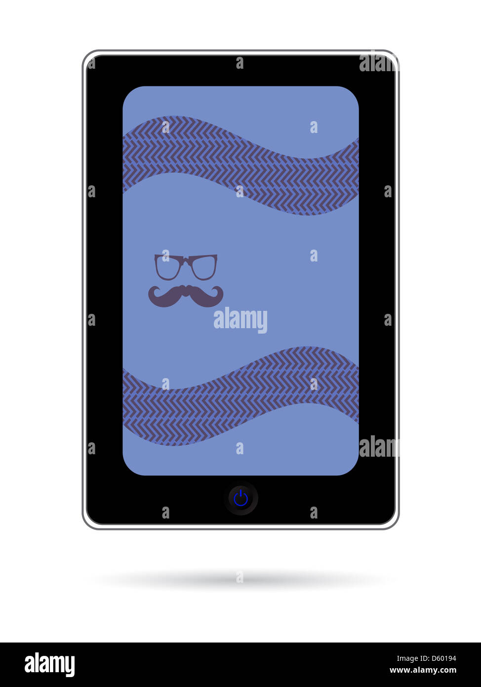 Realistic mobile phone with hipster design Stock Photo - Alamy
