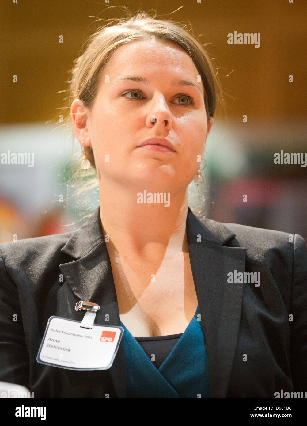 The daughter of designated chancellor candidate of the SPD party Peer ...