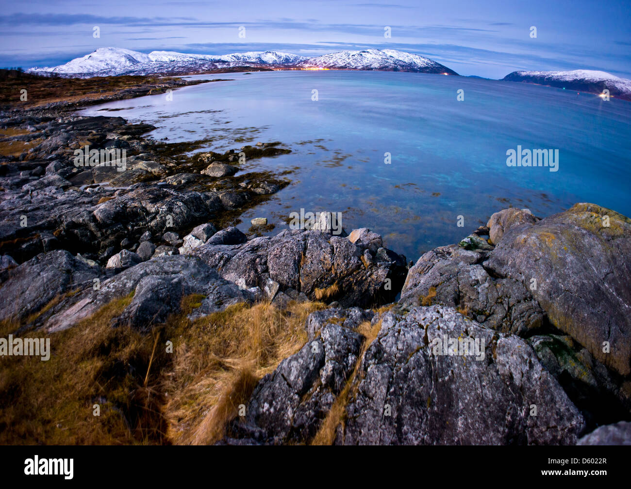 Northern Terrain, landscape coastal scene from Norway Stock Photo - Alamy