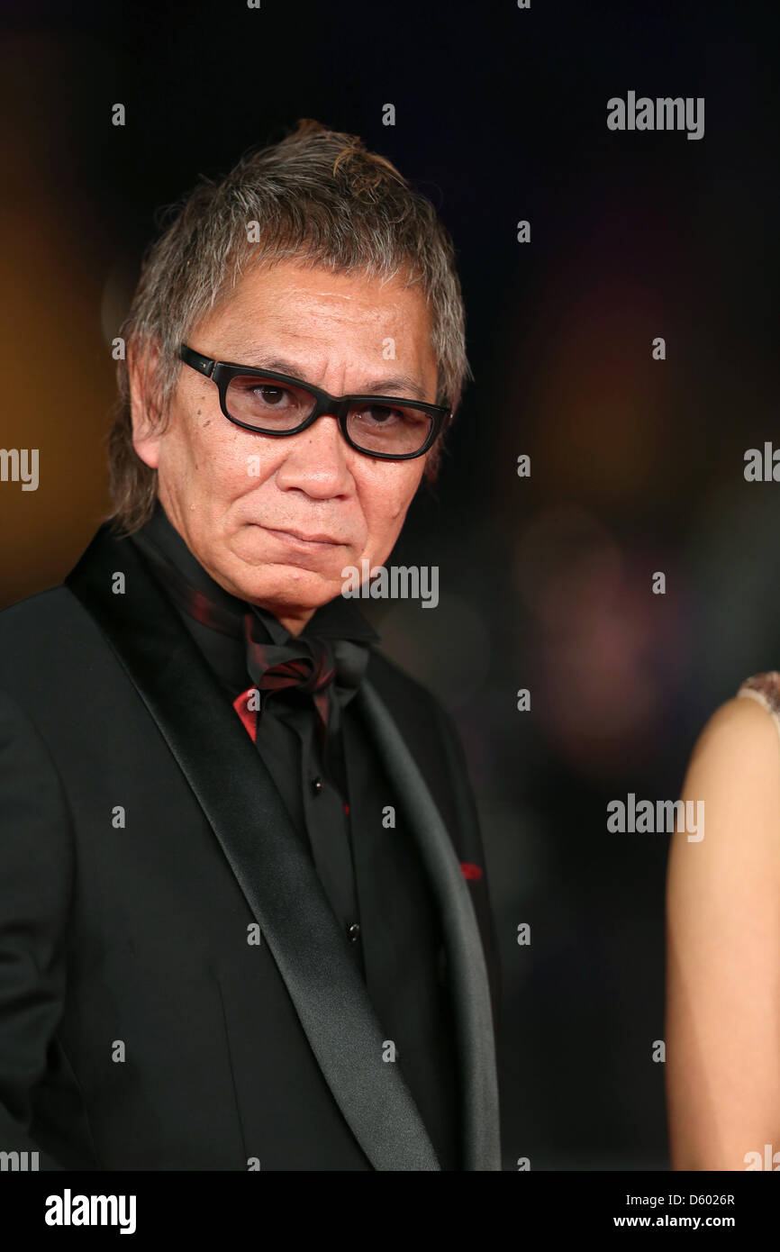 Japanese Director Takashi Miike arrives at the opening of the 7th Rome ...