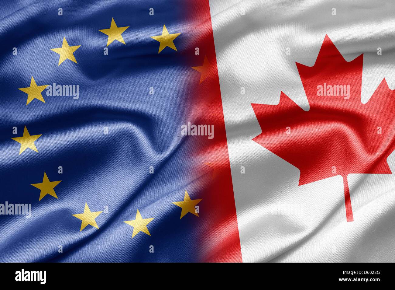 Canada eu flag hi-res stock photography and images - Alamy