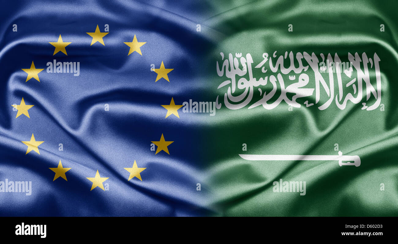 EU and Saudi Arabia Stock Photo - Alamy
