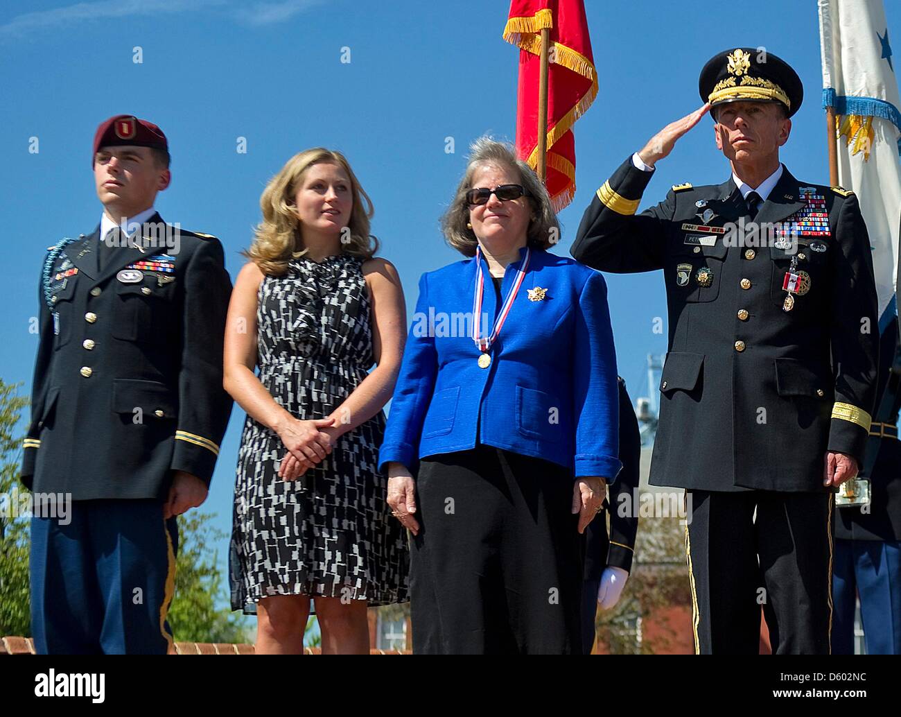 United States Army 1st Lt. Stephen Petraeus, Anne Petraeus, Holly ...