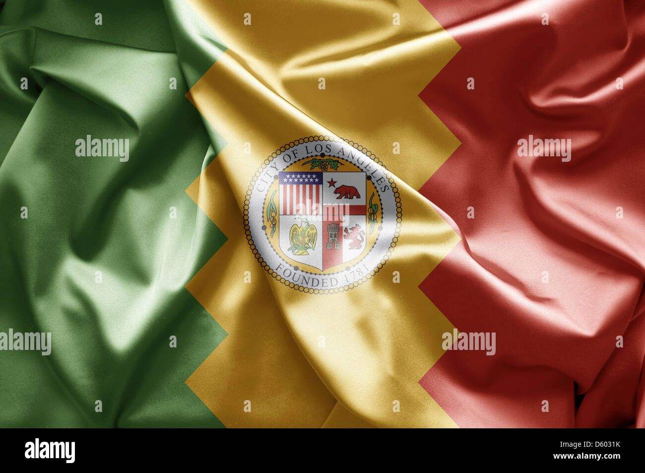 Flag of Los Angeles, California Stock Photo - Alamy