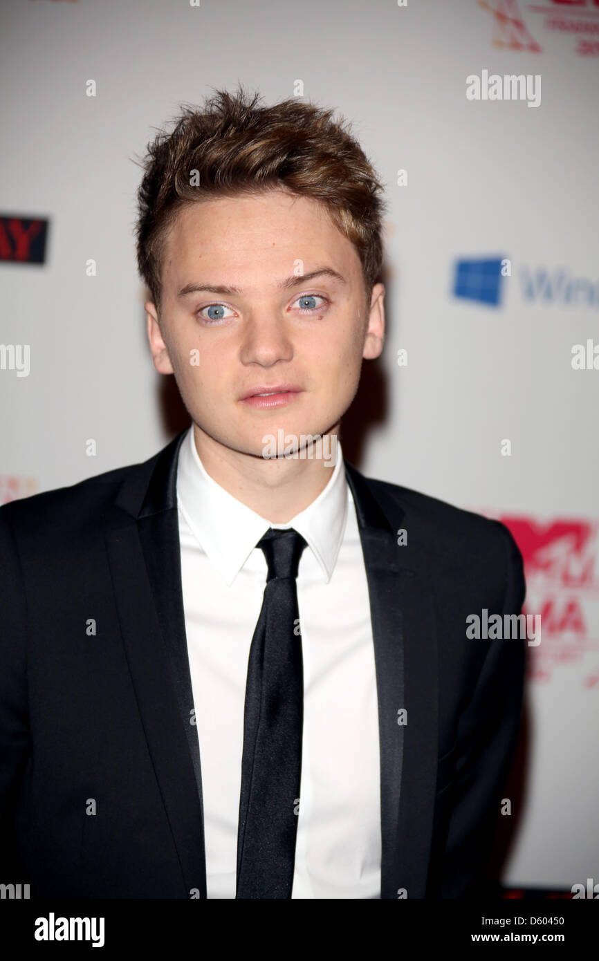 Brtish singer Conor Maynard arrives for the MTV Europe Music Awards ...