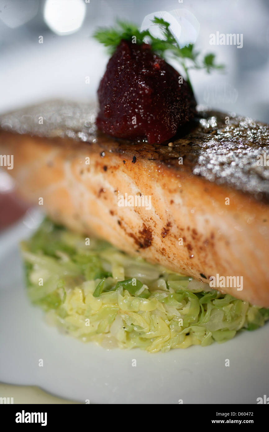 Salmon main meal hi-res stock photography and images - Alamy