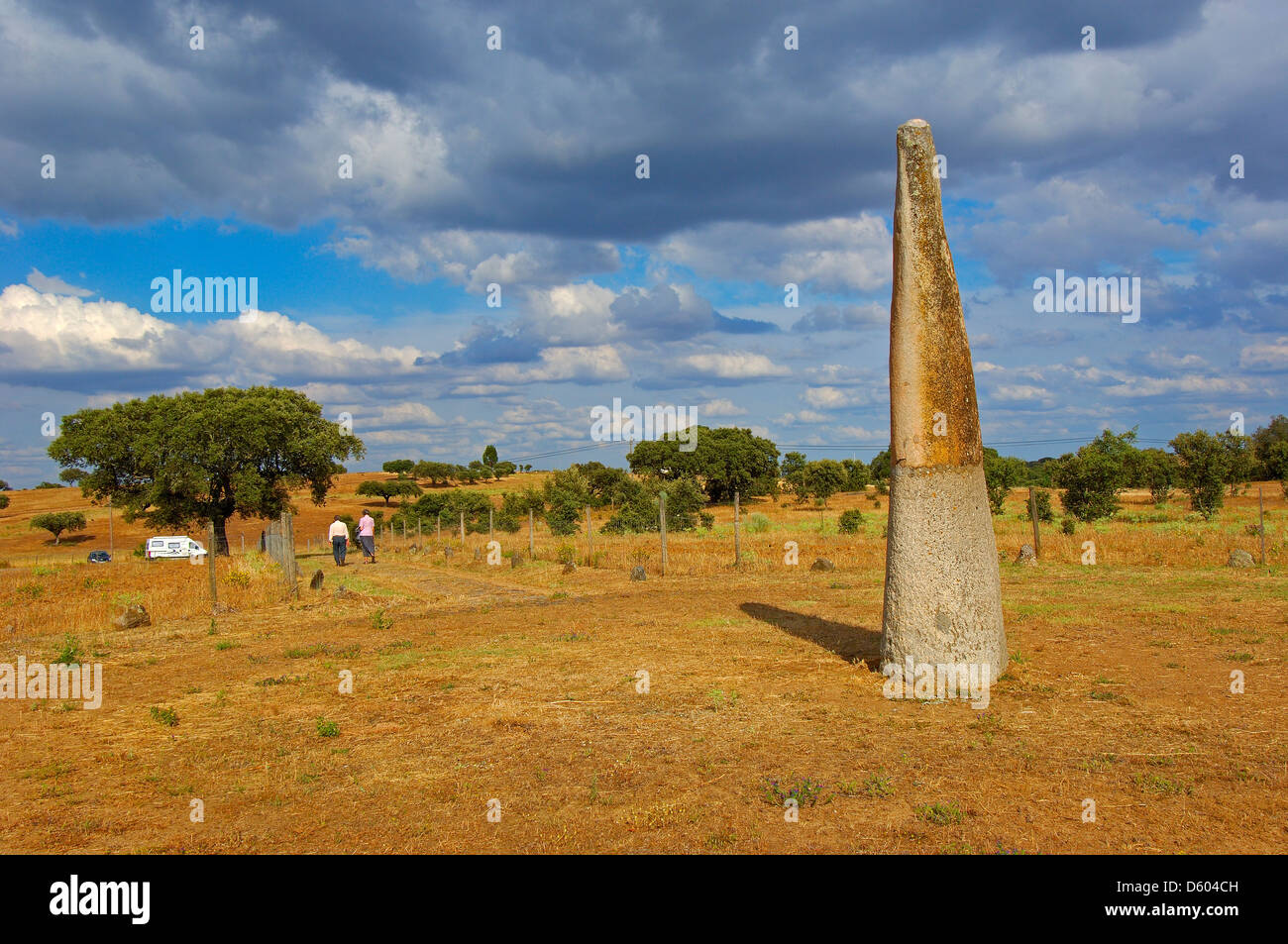 Bulhoa Menhir, Megalithic Site near Monsaraz, Telheiro, Evora district ...