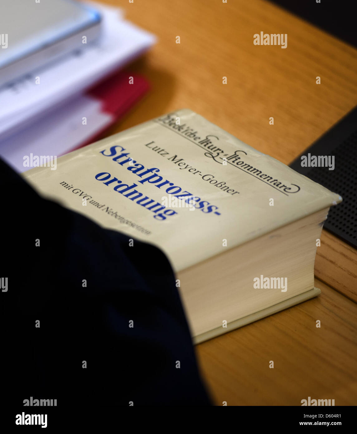 The code of criminal procedure is pictured during the revision trial on ...