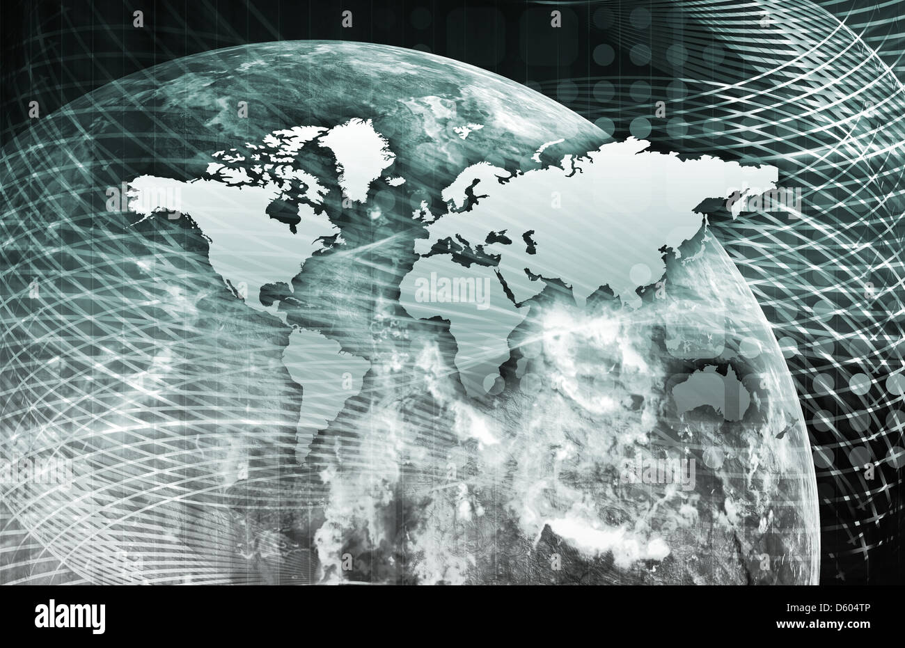 Digital Communication on the Internet with Data Stock Photo - Alamy