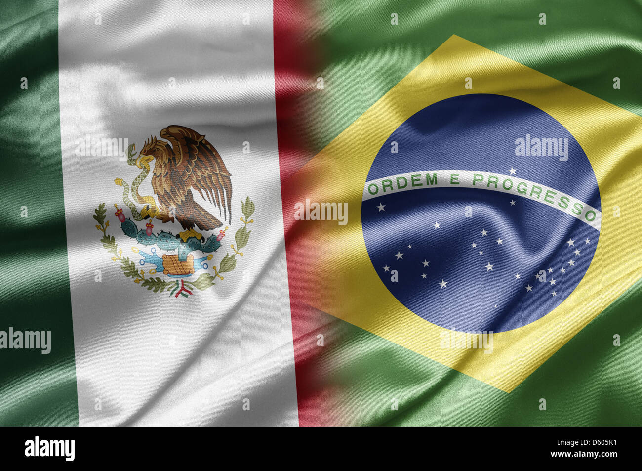 Brazil mexico flag hi-res stock photography and images - Alamy