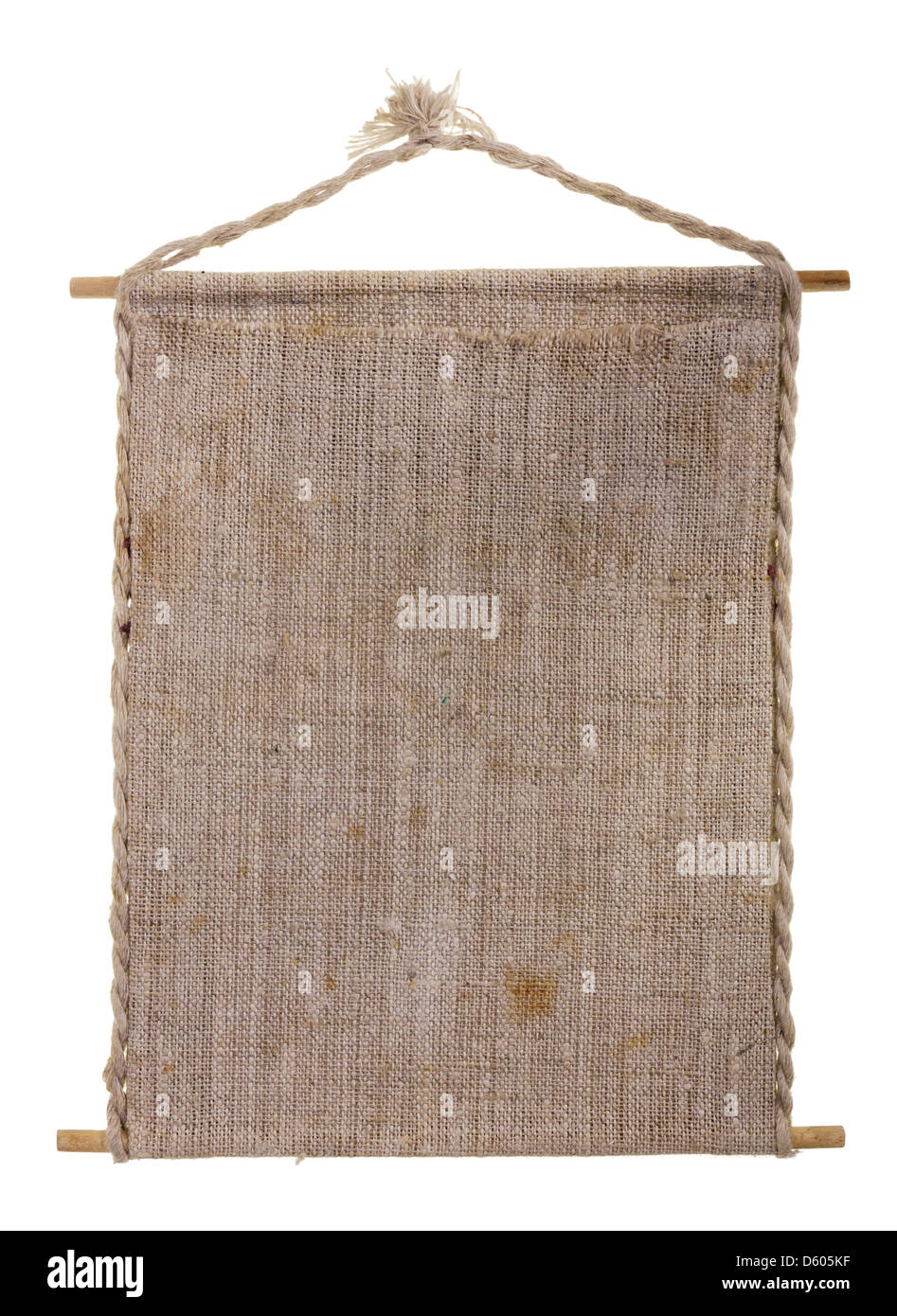 Flax canvas banner Stock Photo - Alamy