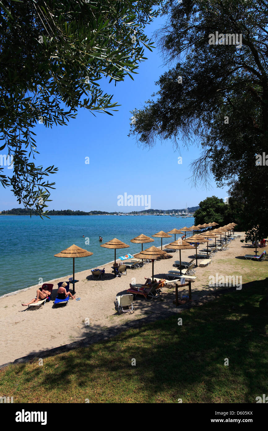 View of Gouvia beach resort, Corfu Island, Greece, Europe Stock Photo ...