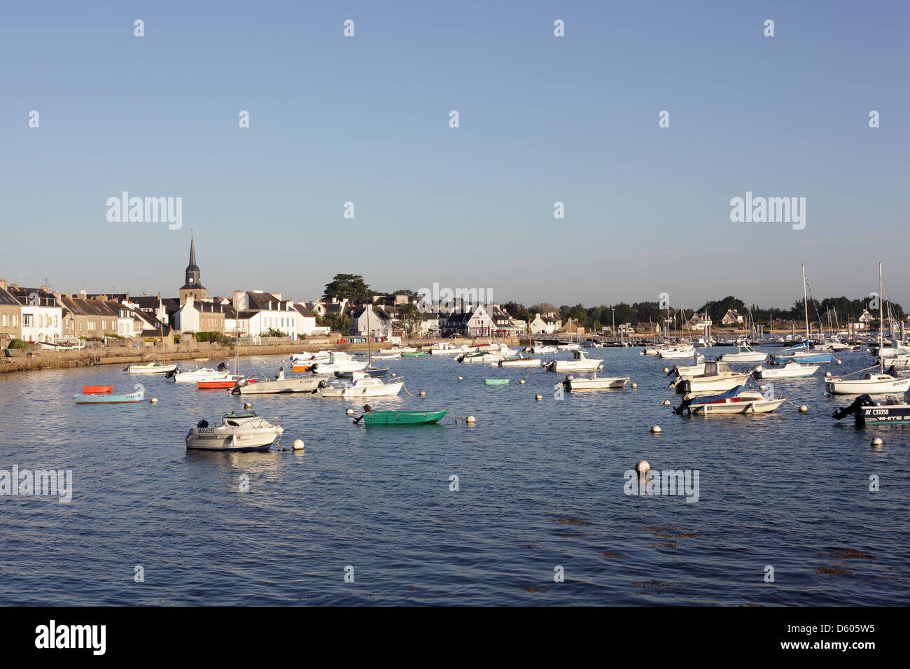 Locmariaquer, Brittany, France, in early morning sunshine, September ...