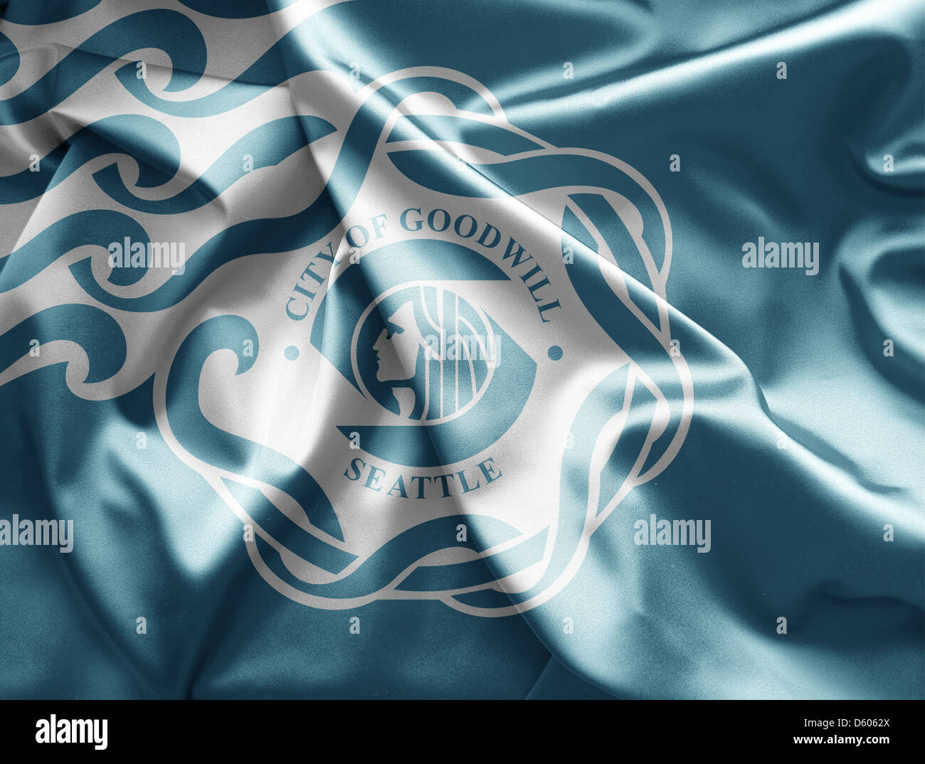 Seattle city flag hi-res stock photography and images - Alamy