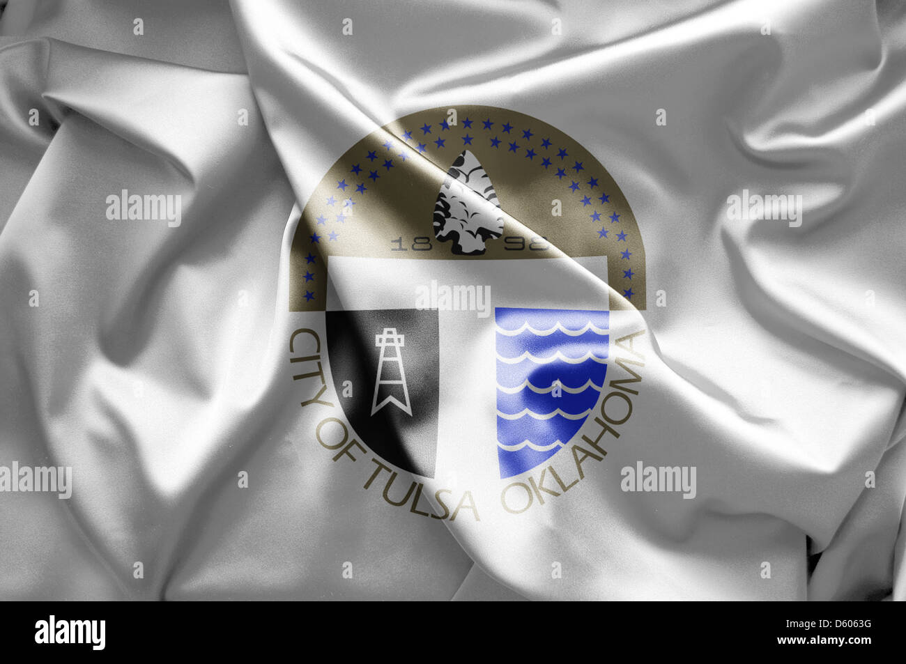 Flag of Tulsa, Oklahoma Stock Photo - Alamy