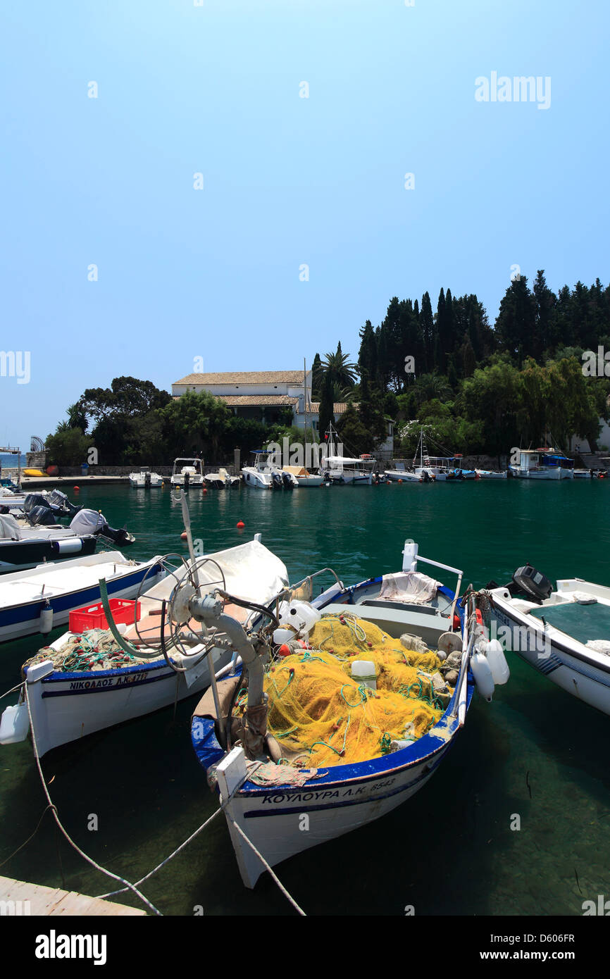 View of Kouloura resort, Corfu Island, Greece, Europe Stock Photo - Alamy