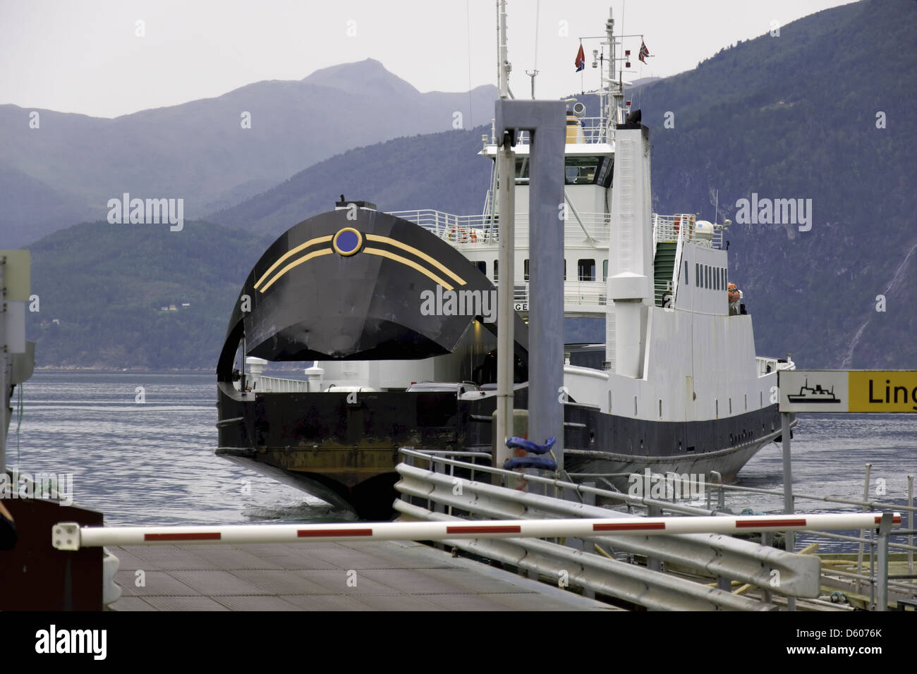 Ferry at pier Stock Photo - Alamy