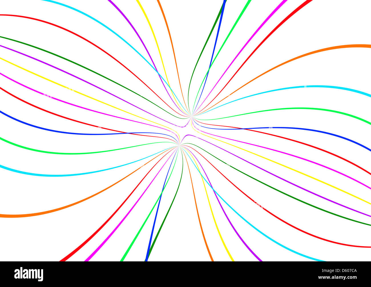 Abstract green blue wavy lines Cut Out Stock Images & Pictures - Alamy