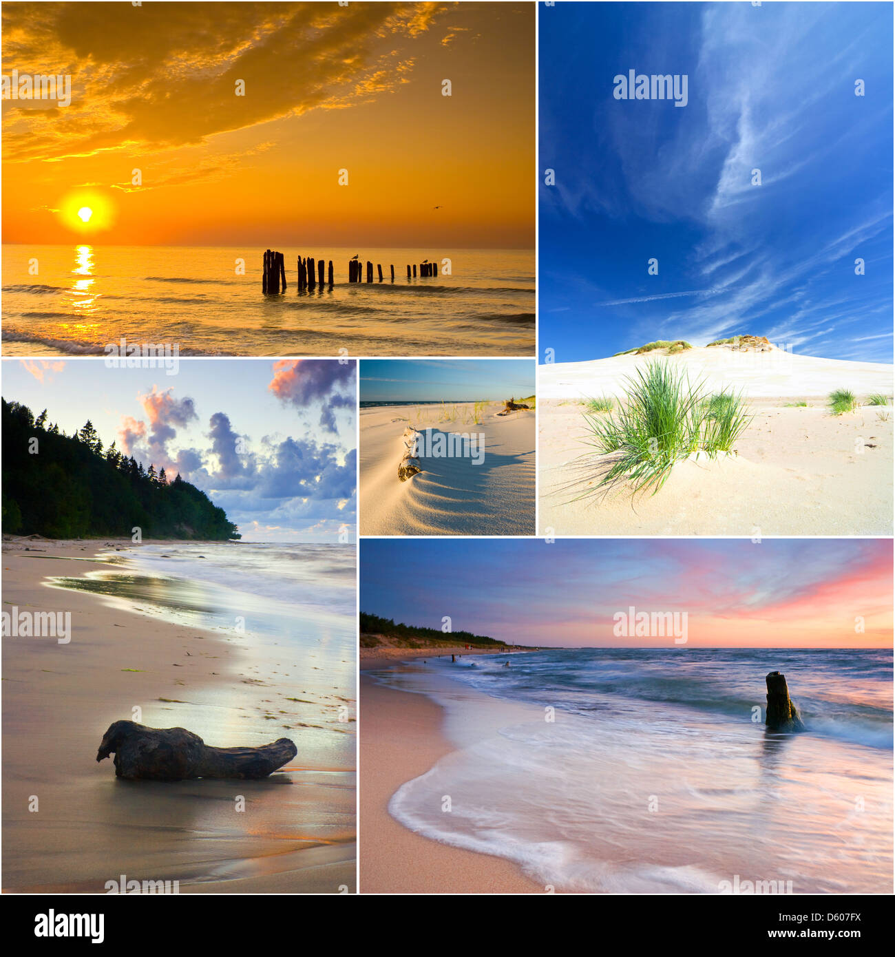 Baltic Sea, Poland, collage Stock Photo - Alamy