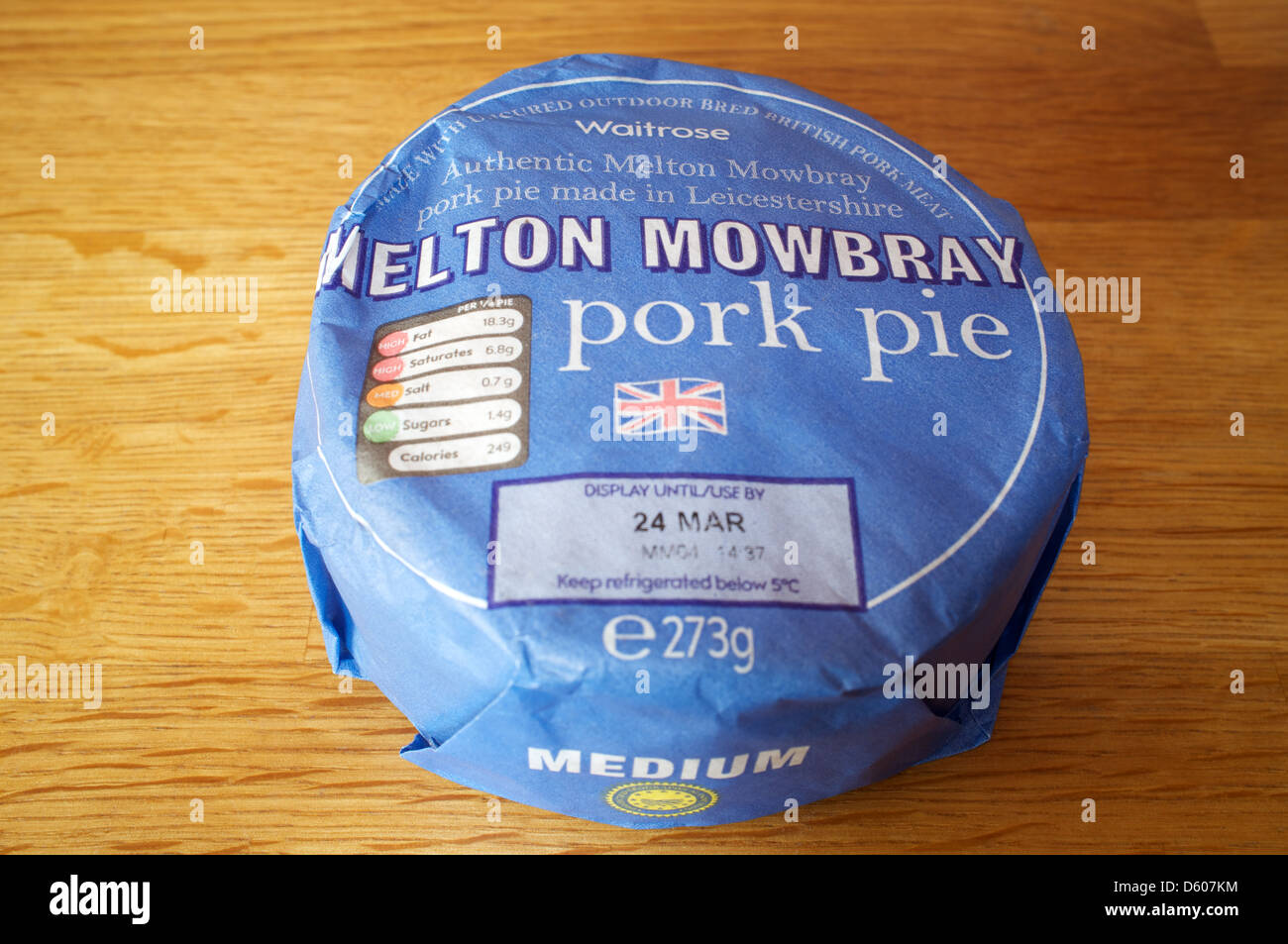 Waitrose Melton Mowbray pork pie Stock Photo - Alamy