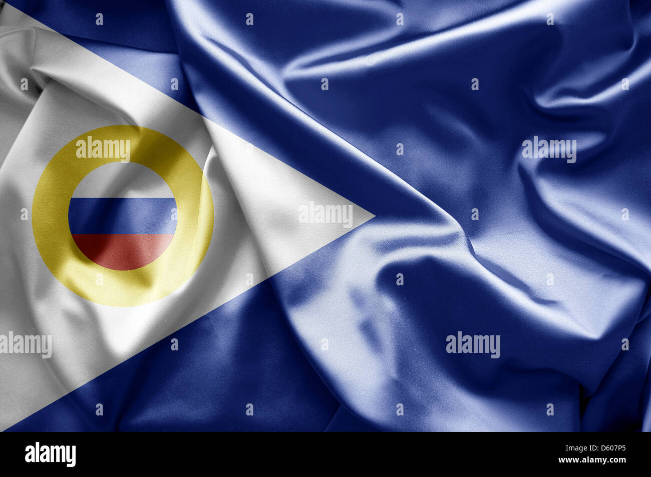 Flag of Chukotka (Russia Stock Photo - Alamy