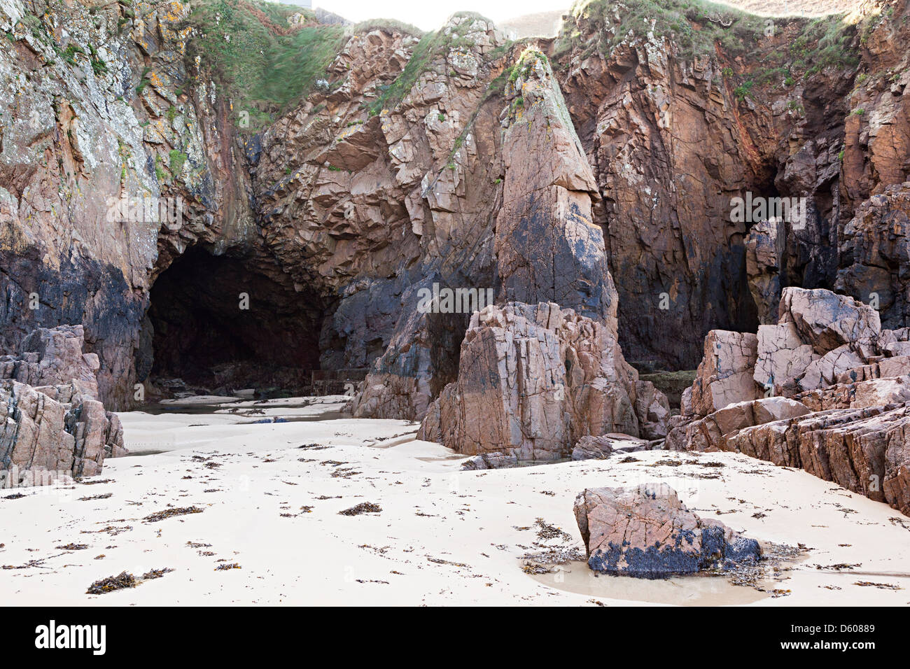 Plemont Cave, Jersey, Channel Islands, UK Stock Photo - Alamy