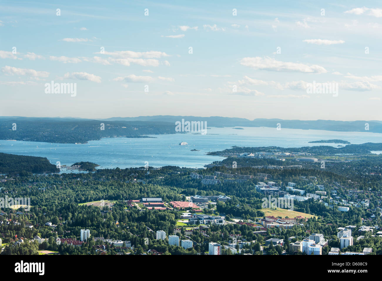 Panorama view of Oslo Stock Photo - Alamy
