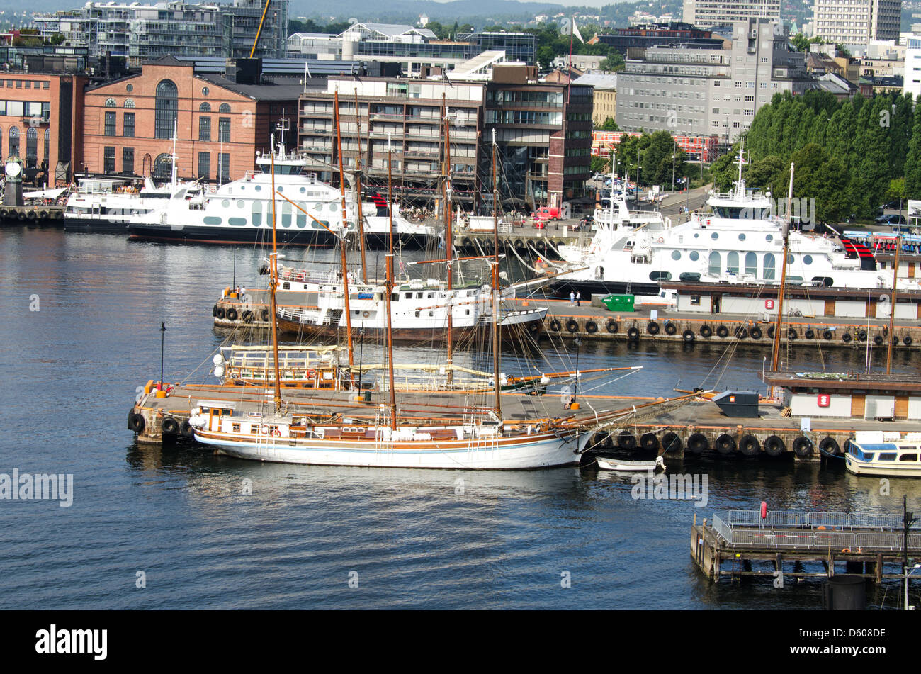 View on Oslo harbor Stock Photo - Alamy