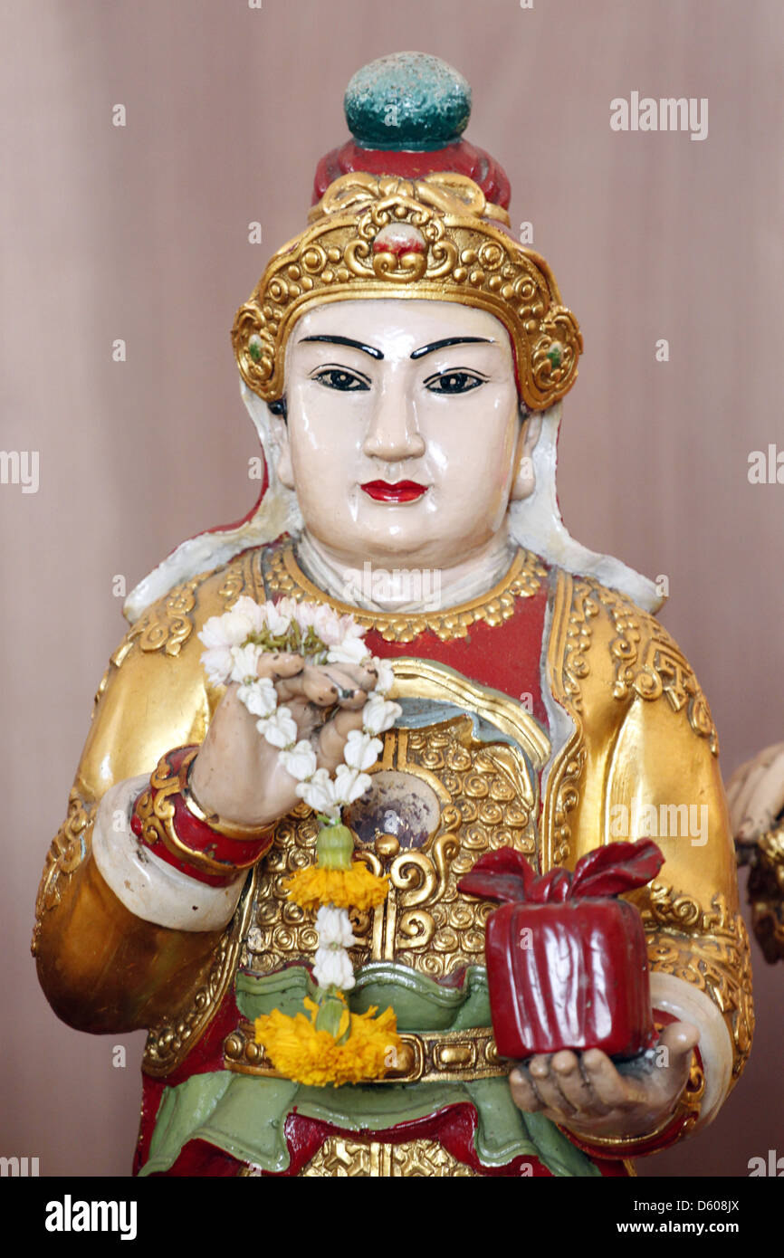 The deity of China in the Sanctuary Stock Photo - Alamy