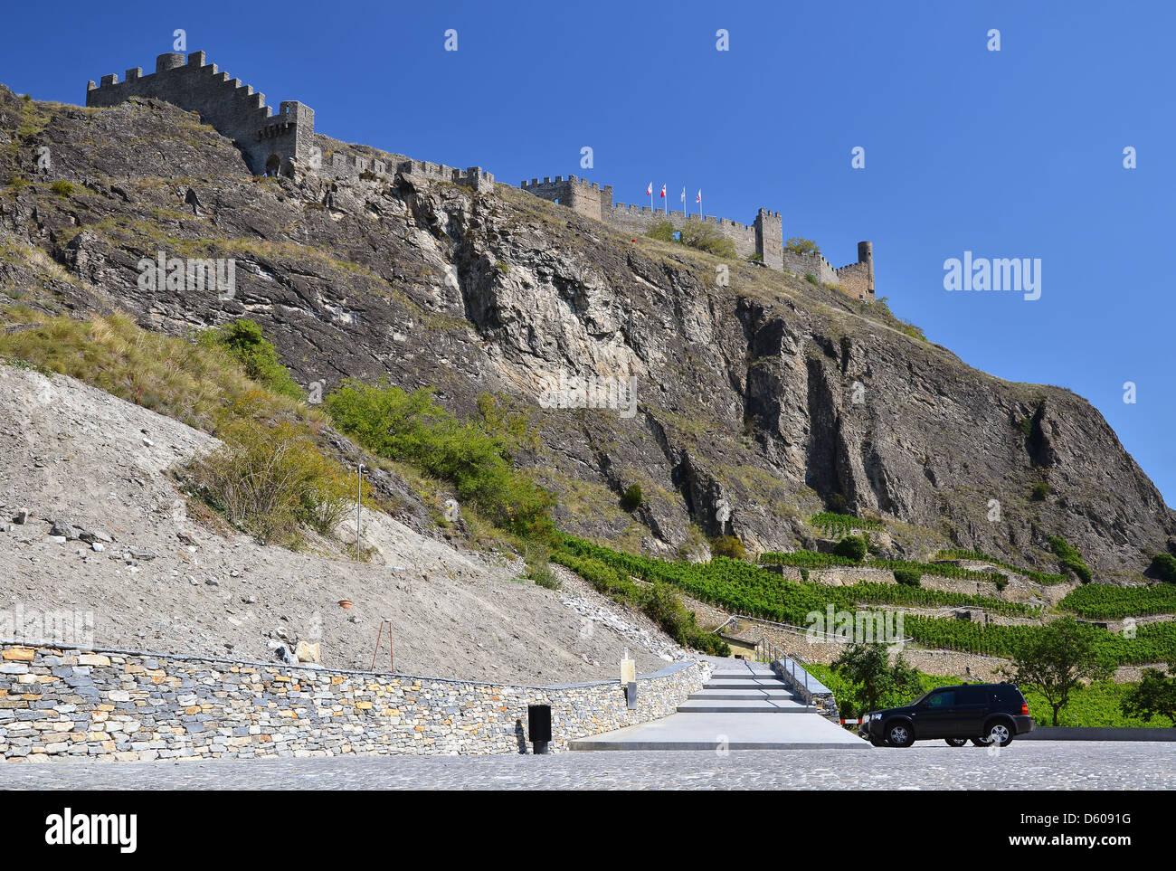 The Tourbillon castle (Château de Tourbillon) is a castle in Sion in ...