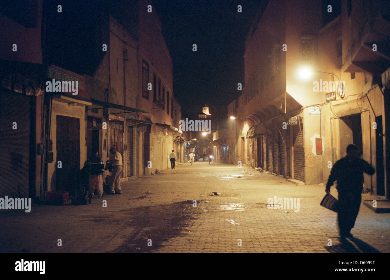 Street, Marrakesh Morocco, night Stock Photo - Alamy