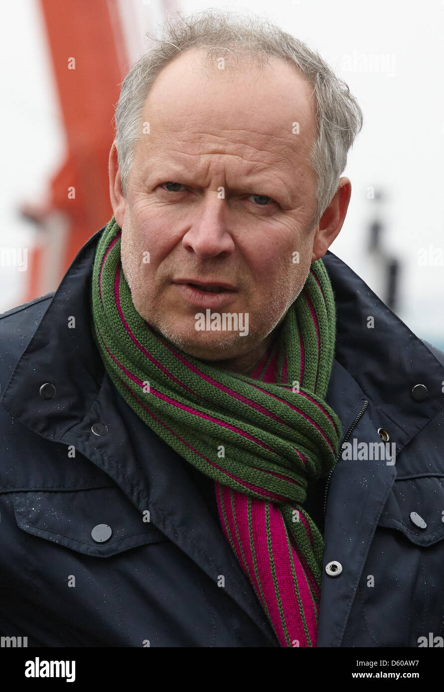 Actor Axel Milberg poses on the film set of 'Tatort: Borowski and the ...