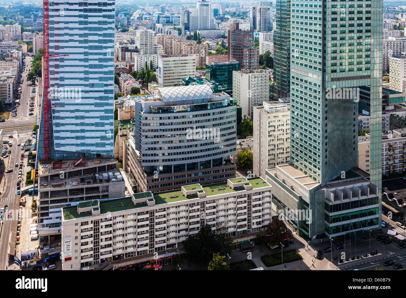 Warsaw towers hi-res stock photography and images - Alamy