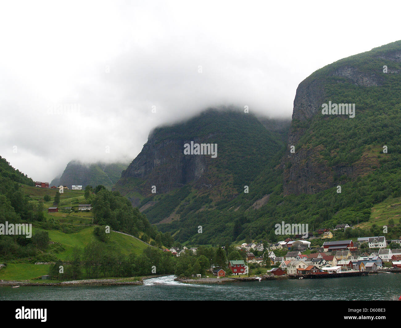 The village of Undredal on the Aurland Fjord,Norway Stock Photo - Alamy