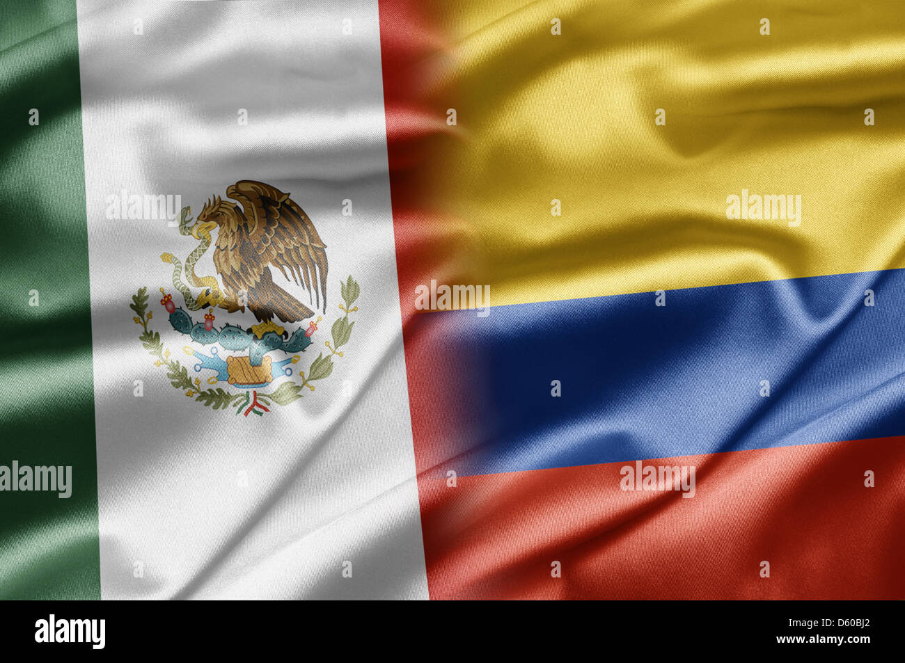 Mexico colombia flag hi-res stock photography and images - Alamy
