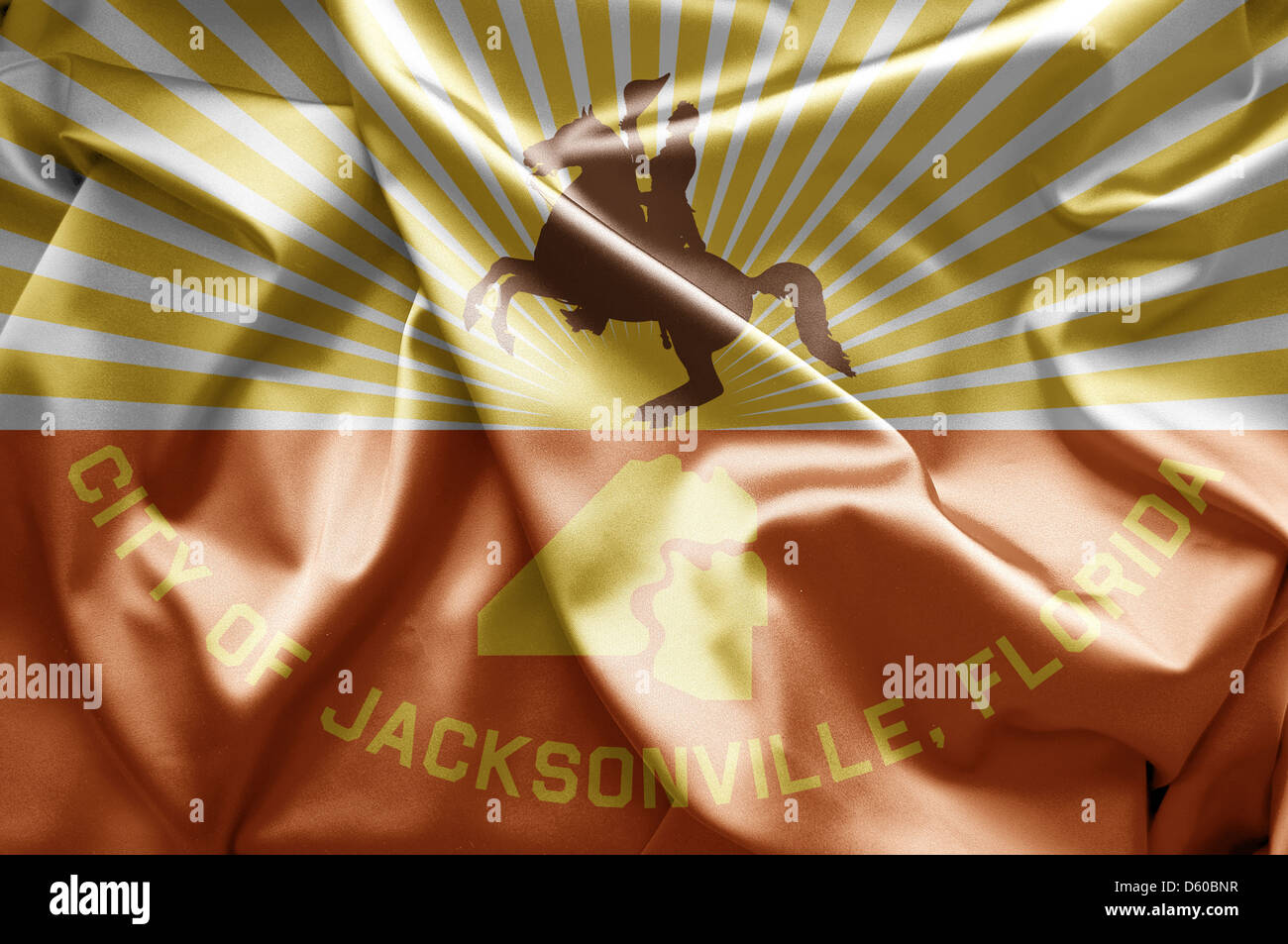 Flag of Jacksonville, Florida Stock Photo - Alamy
