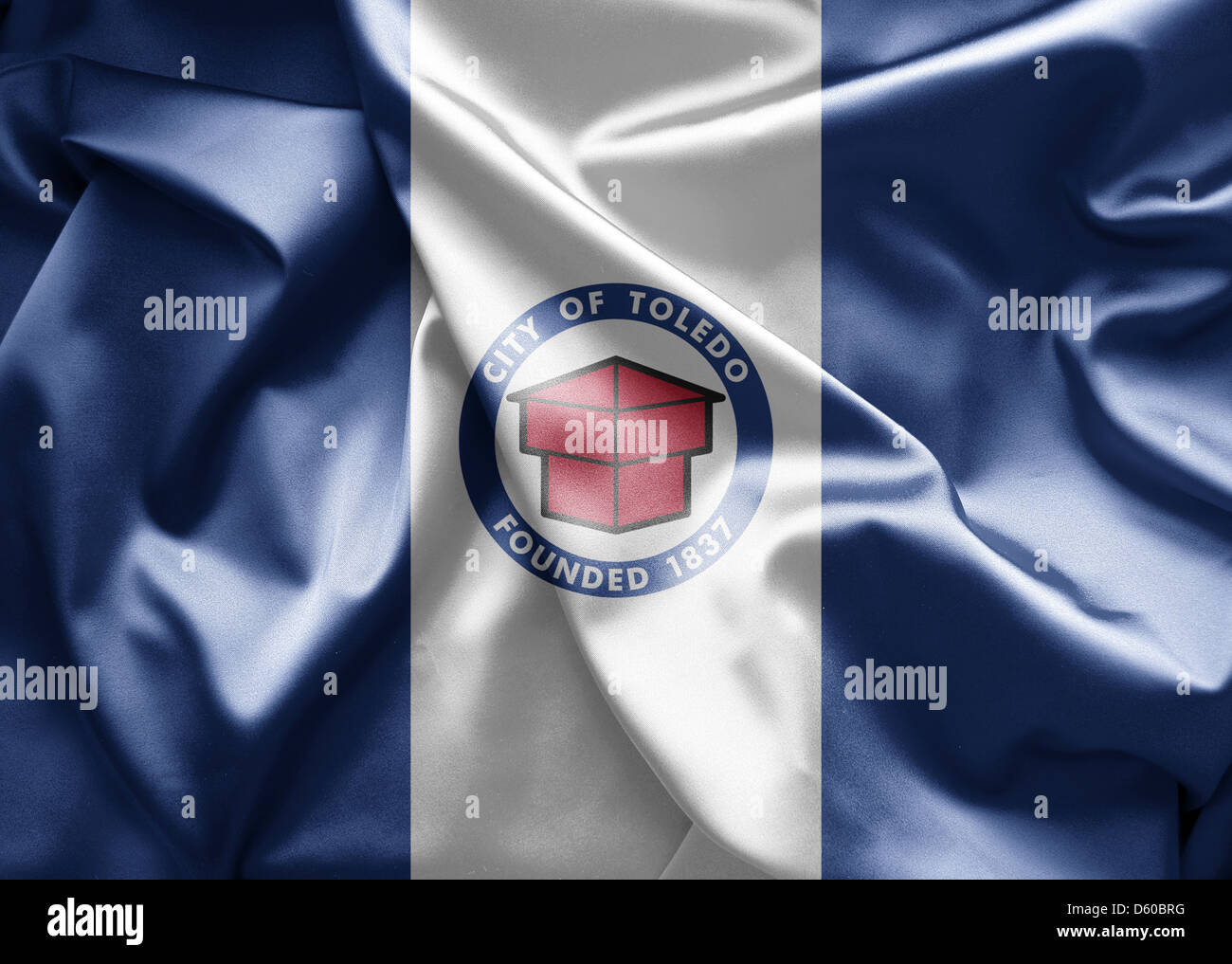 Flag of Toledo, Ohio Stock Photo - Alamy