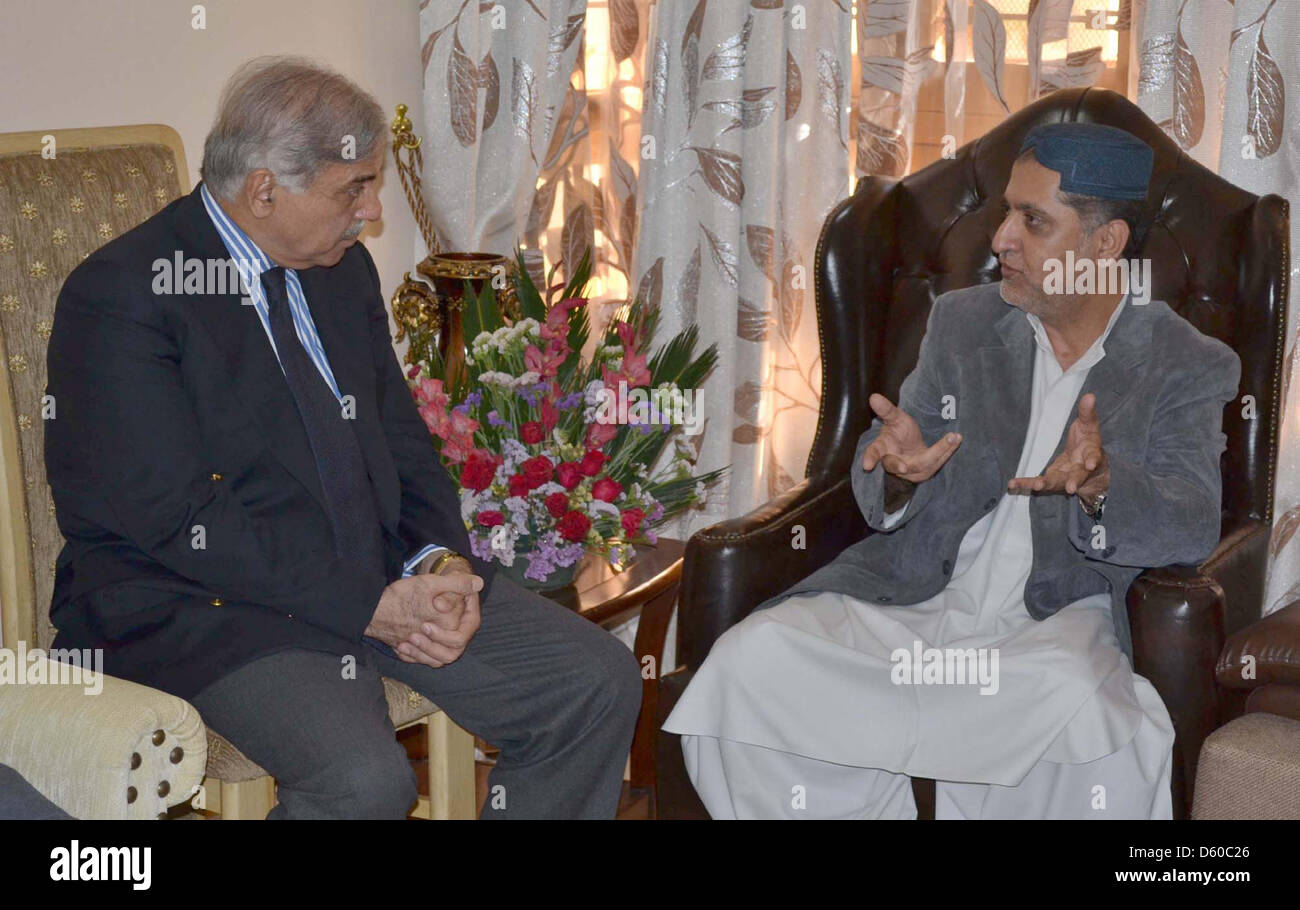 Balochistan National Party President, Sardar Akhtar Mengal exchanges ...