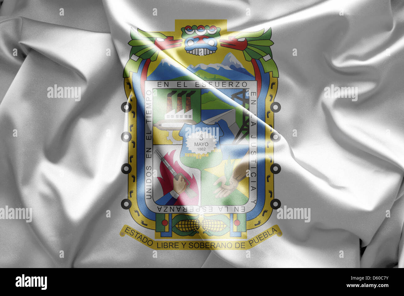 Flag of puebla hi-res stock photography and images - Alamy