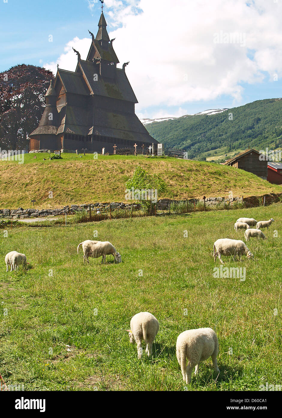 The Hopperstad Stave Church in Vik, Norway Stock Photo - Alamy