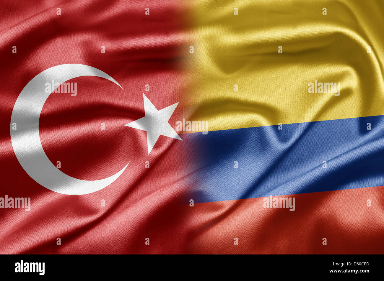 Turkey colombia flag hi-res stock photography and images - Alamy