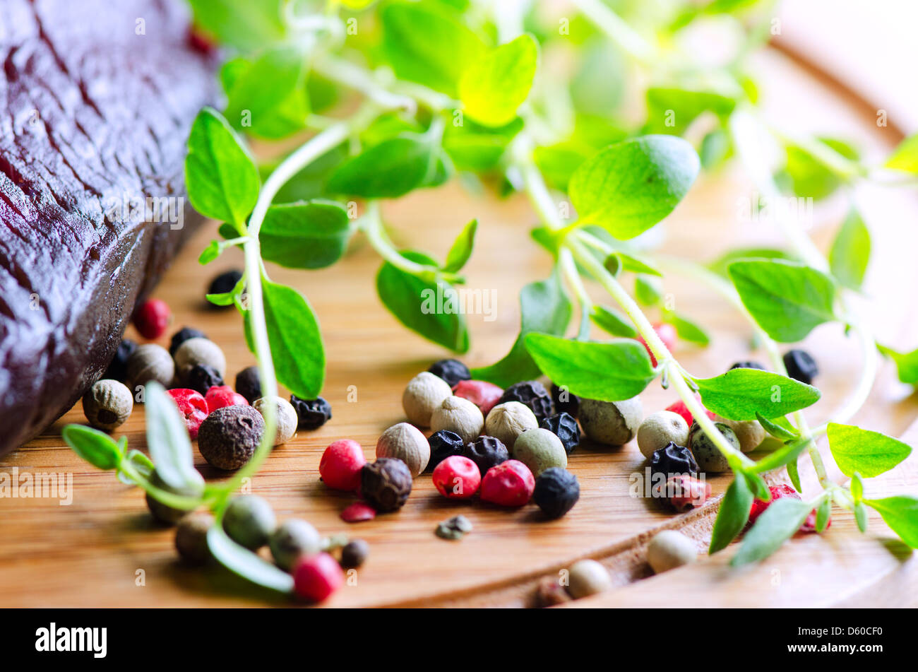 Whale meet thymus pepper Stock Photo - Alamy