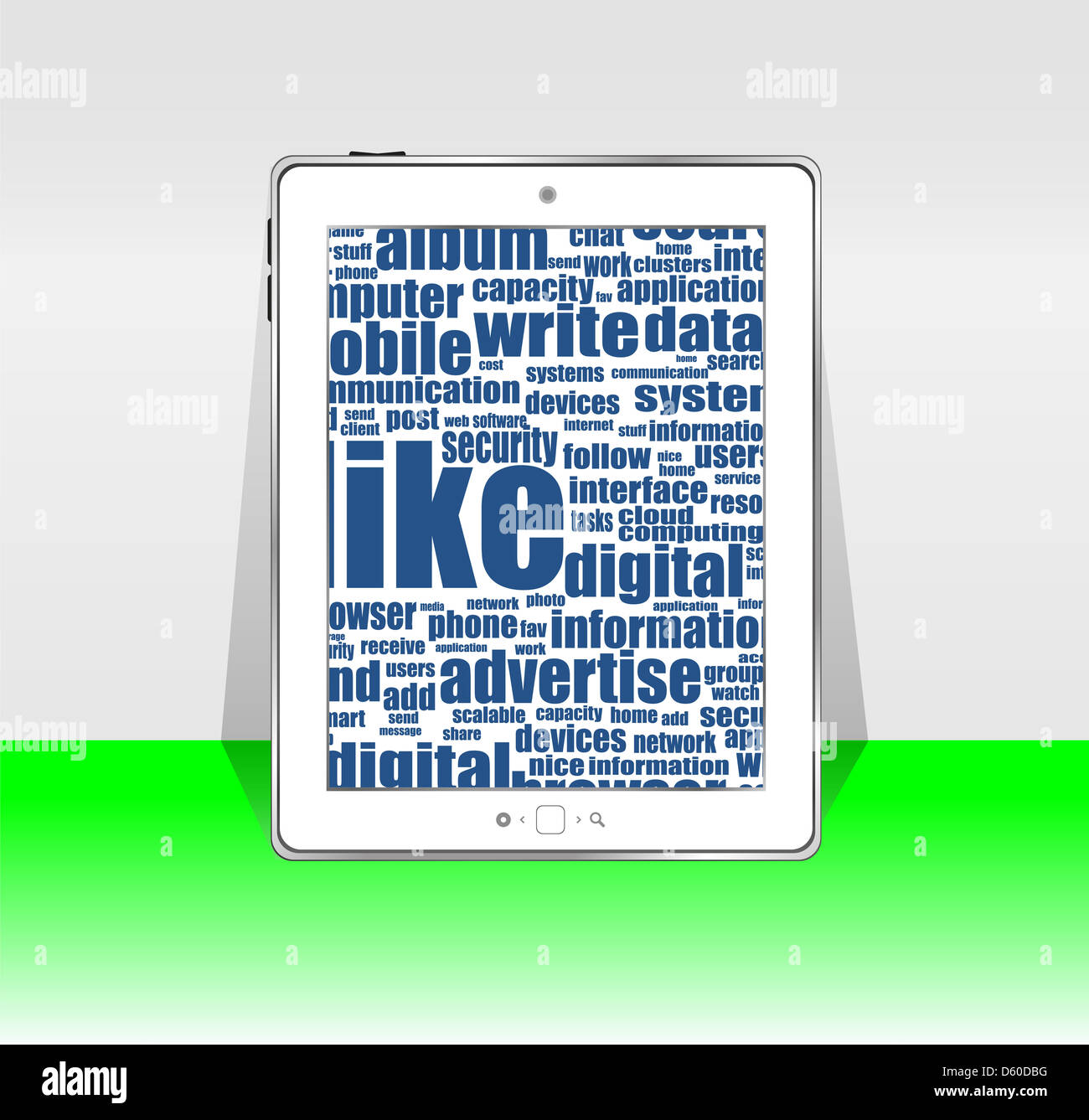 White tablet hi-res stock photography and images - Alamy