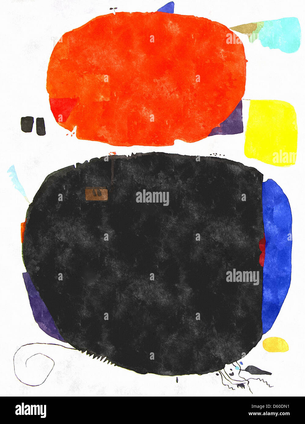 Anxiety line art Cut Out Stock Images & Pictures - Alamy